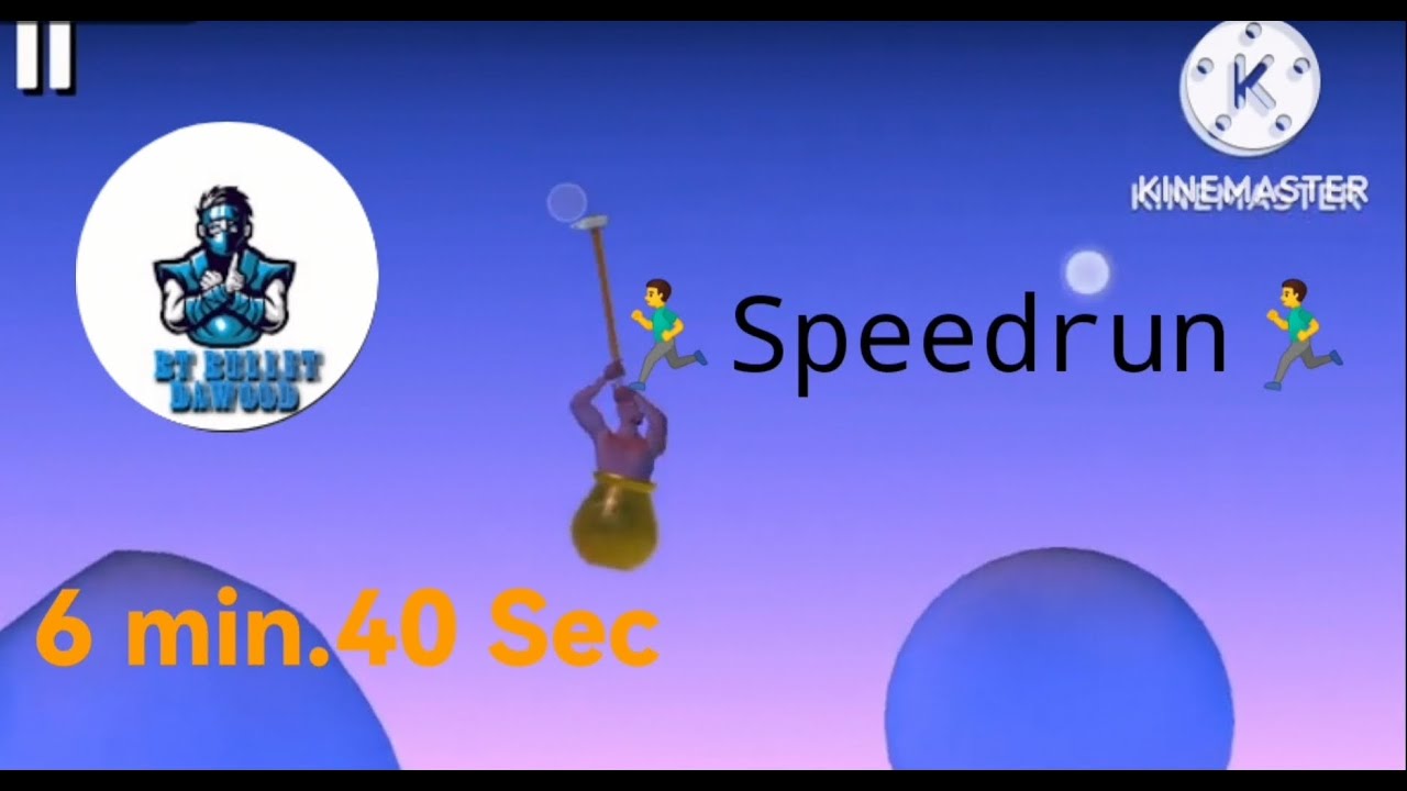 My Getting over it speedrun 6 min. 40 sec - YouTube