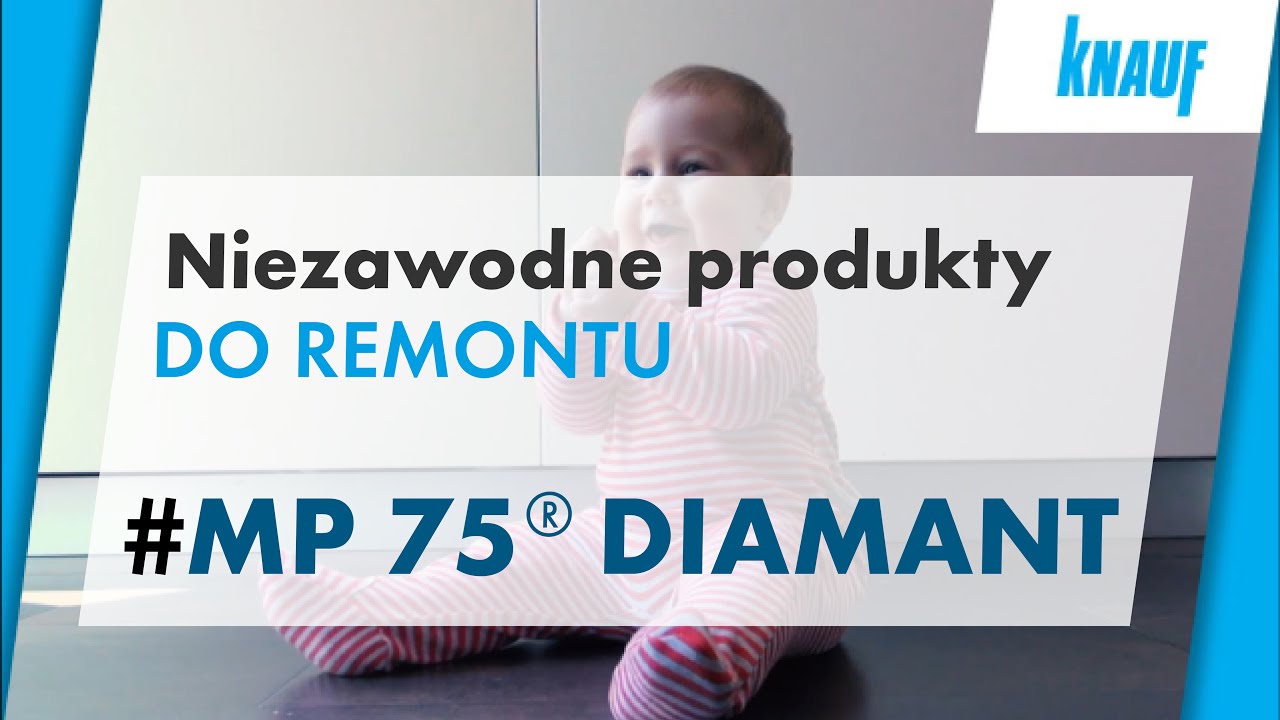 Knauf MP 75 Diamant - twardy tynk gipsowy | Niezawodne produkty do remontu - YouTube