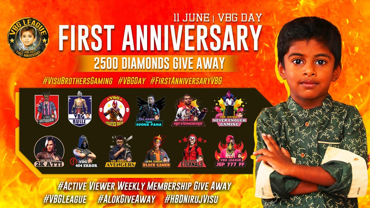 VBG League | Rank Push | VBG First Anniversary | FREEFIRE TAMIL | Visu ...