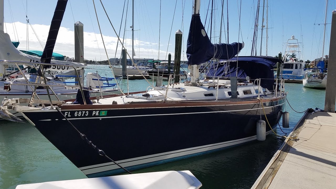 1986 40' Tartan T-40 for sale by Edwards Yacht Sales - YouTube