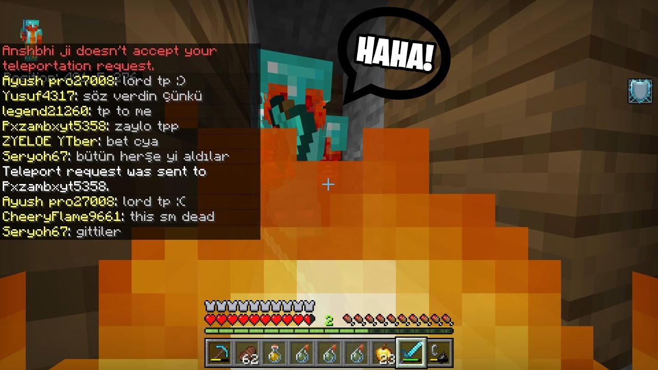 Minecraft, But I Teleport To Random Players - YouTube