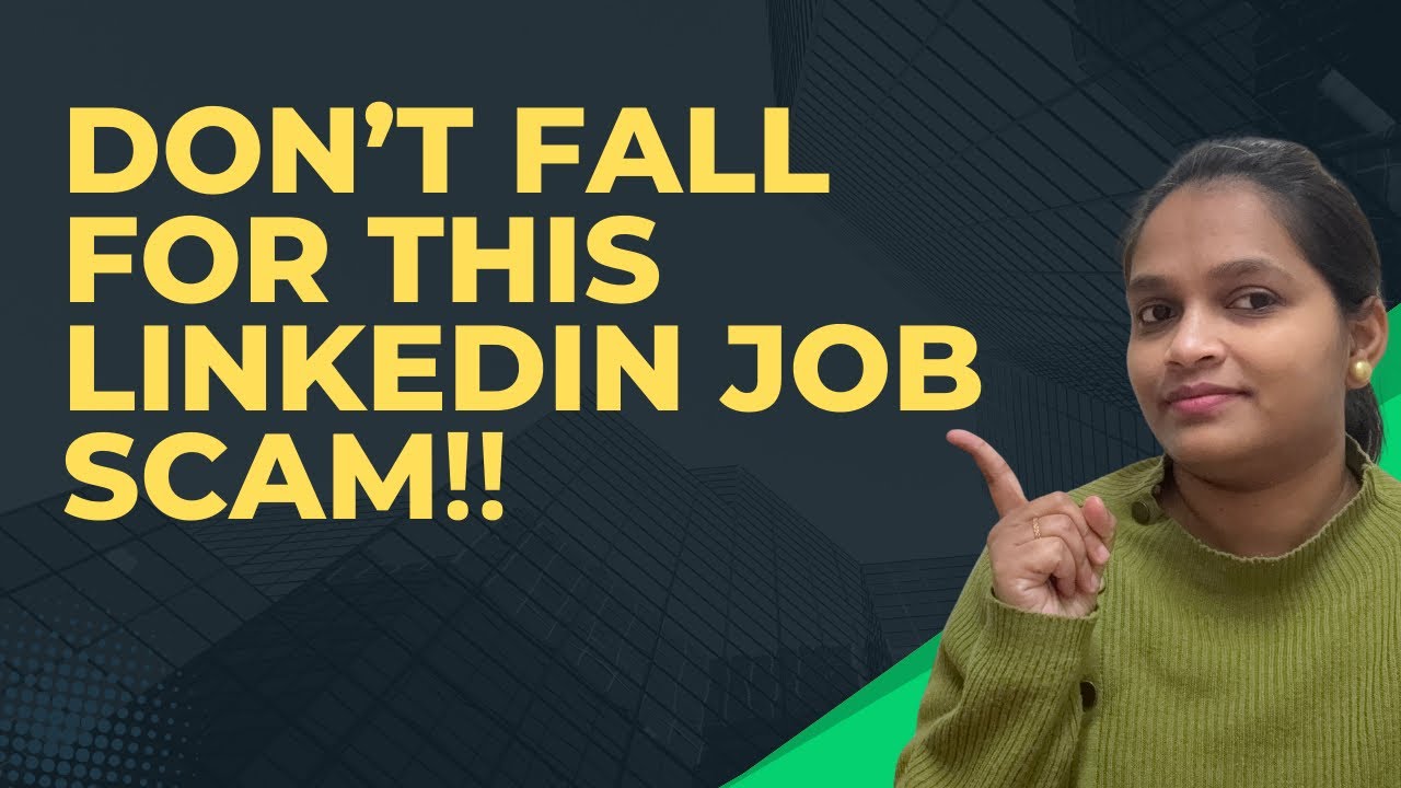 Avoid Linkedin Job Post | International Job Scam Exposed ‼️ - YouTube