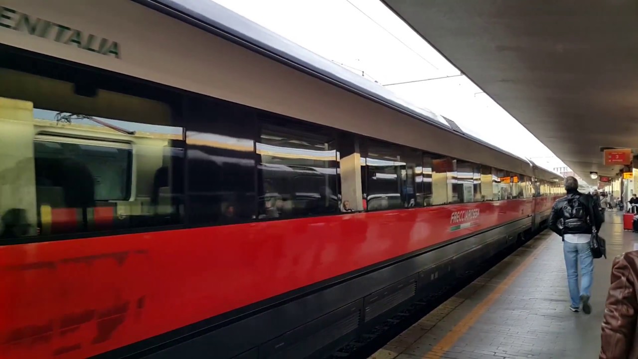 Venice, Italy : The Frecia Rossa, Trenitalia train to Florence - YouTube