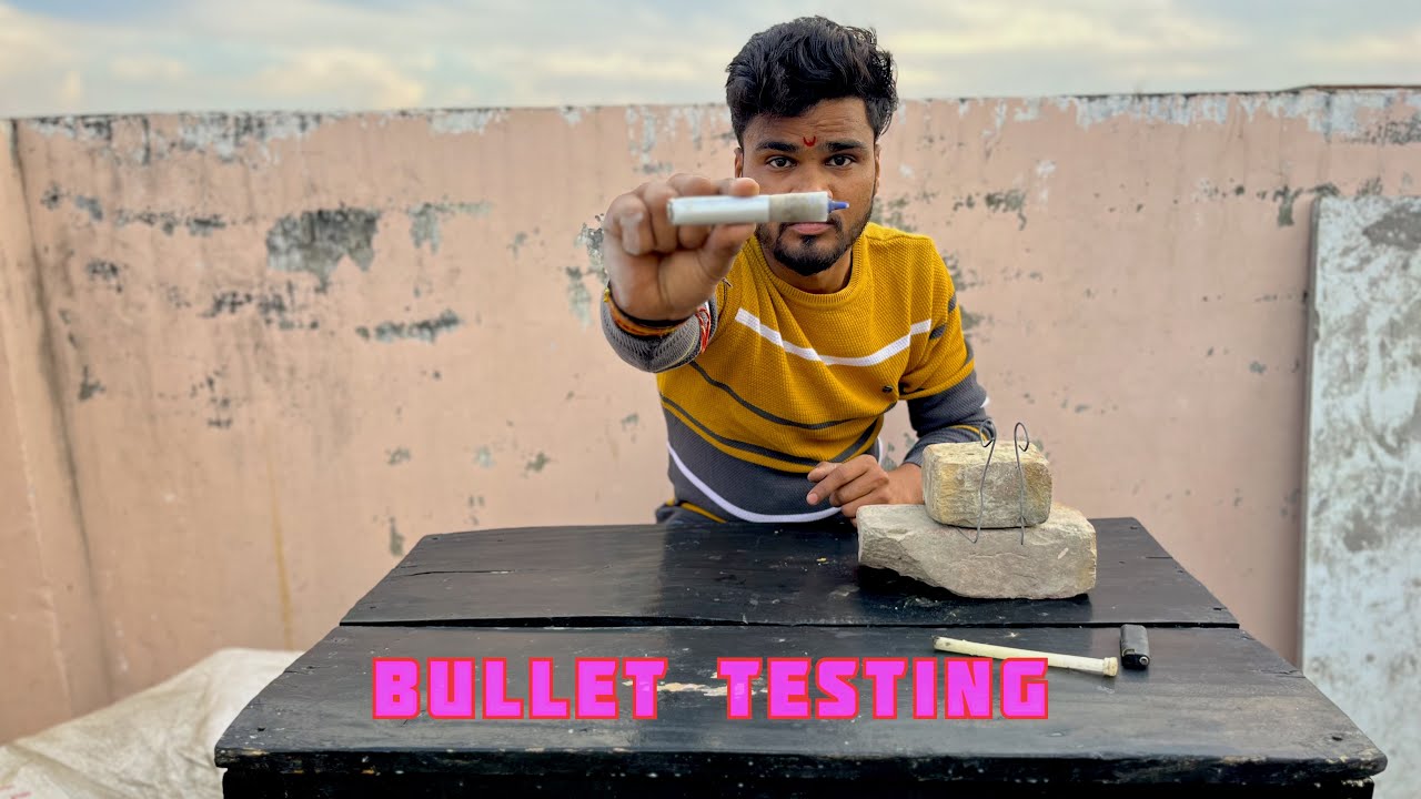 Bullet Testing Exparimant Rubber Bullet - YouTube