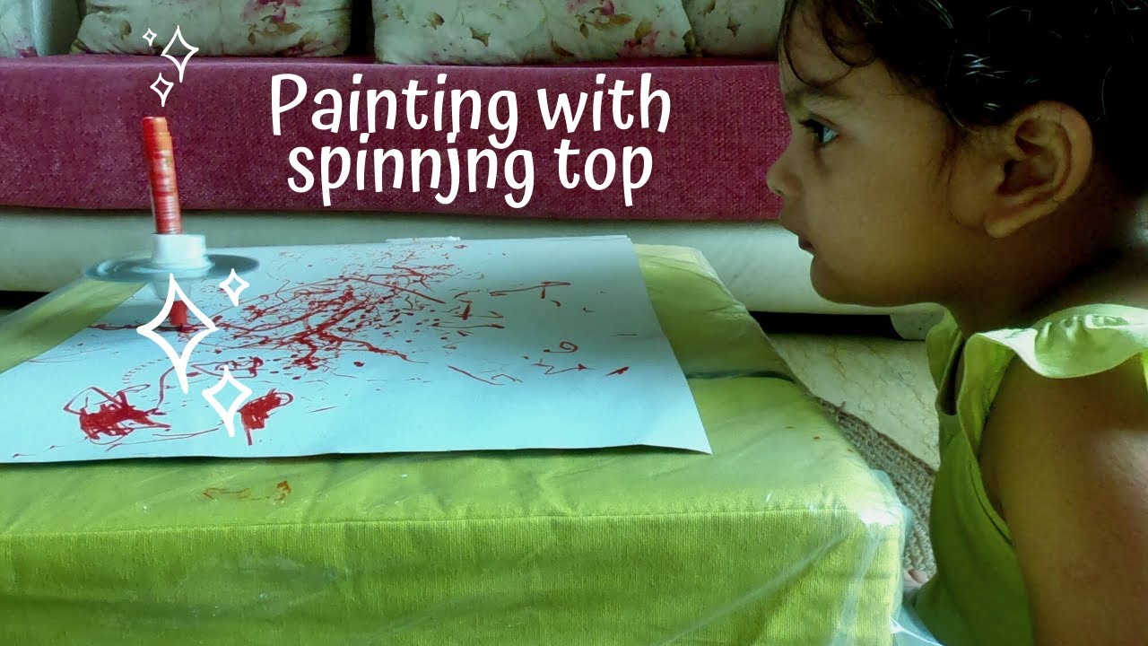Spinning top painting fun for kids | how to make spinning top with CD ...