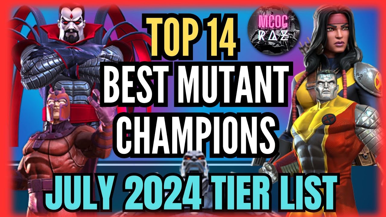 TOP 14 Mutant Champions in Mcoc | My Personal Tier List | July 2024 ...