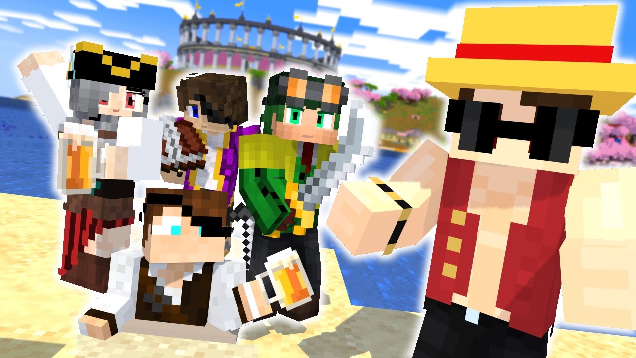 How I Became KING OF THE PIRATES in Ish's 1000 Players Minecraft ...