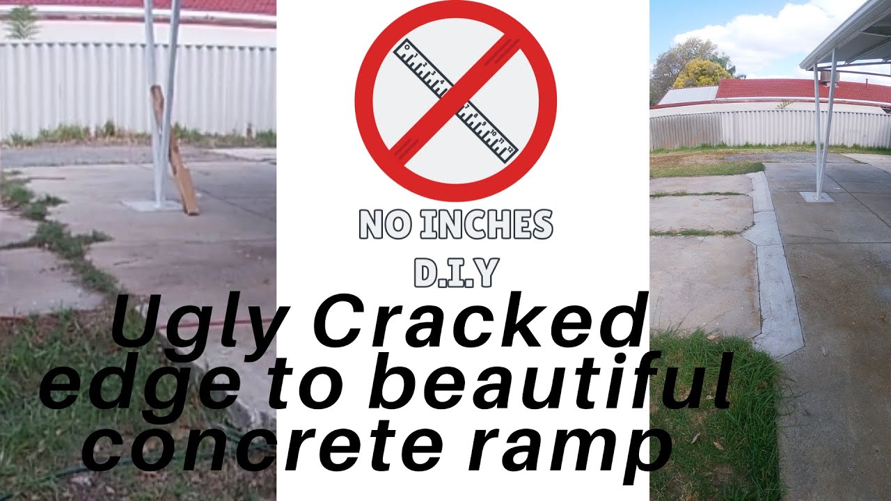 Concrete Project ramp connecting two slabs - YouTube