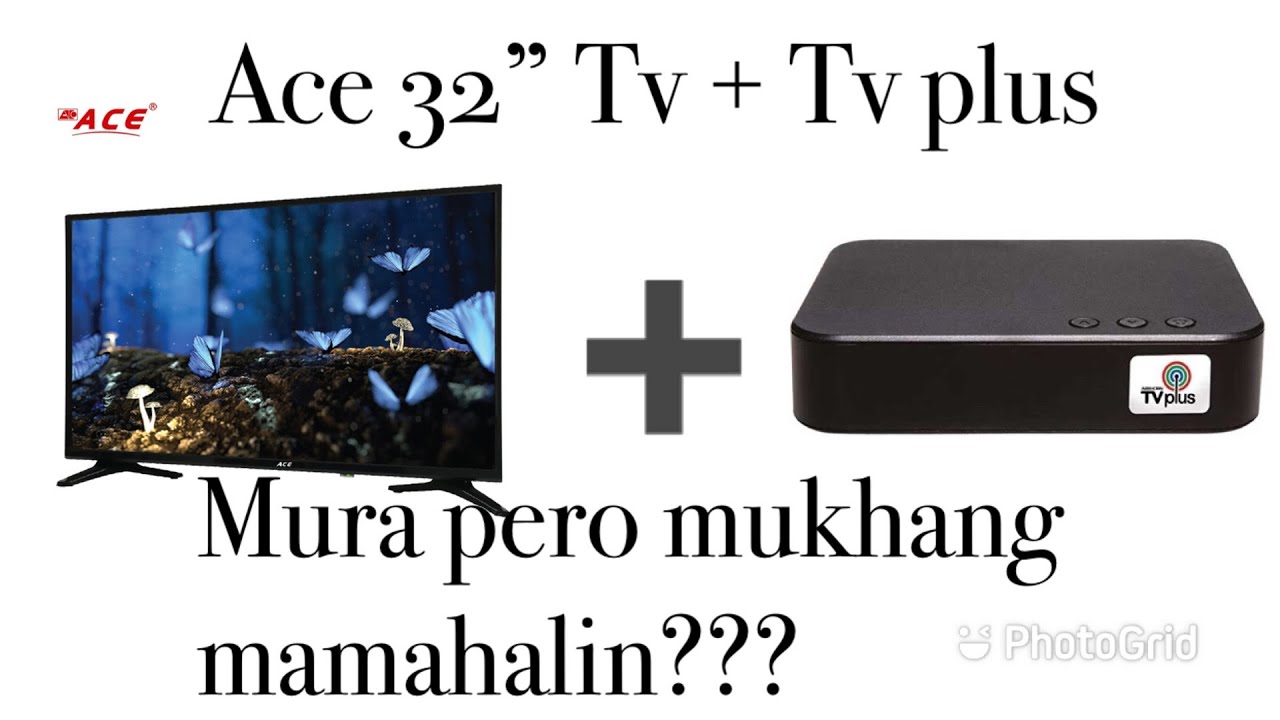 ACE 32” LED TV from SHOPEE + TV PLUS test and review - YouTube