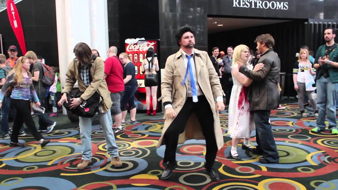 Supernatural Cosplay Dancing-SLC Comic Con 2014 - YouTube