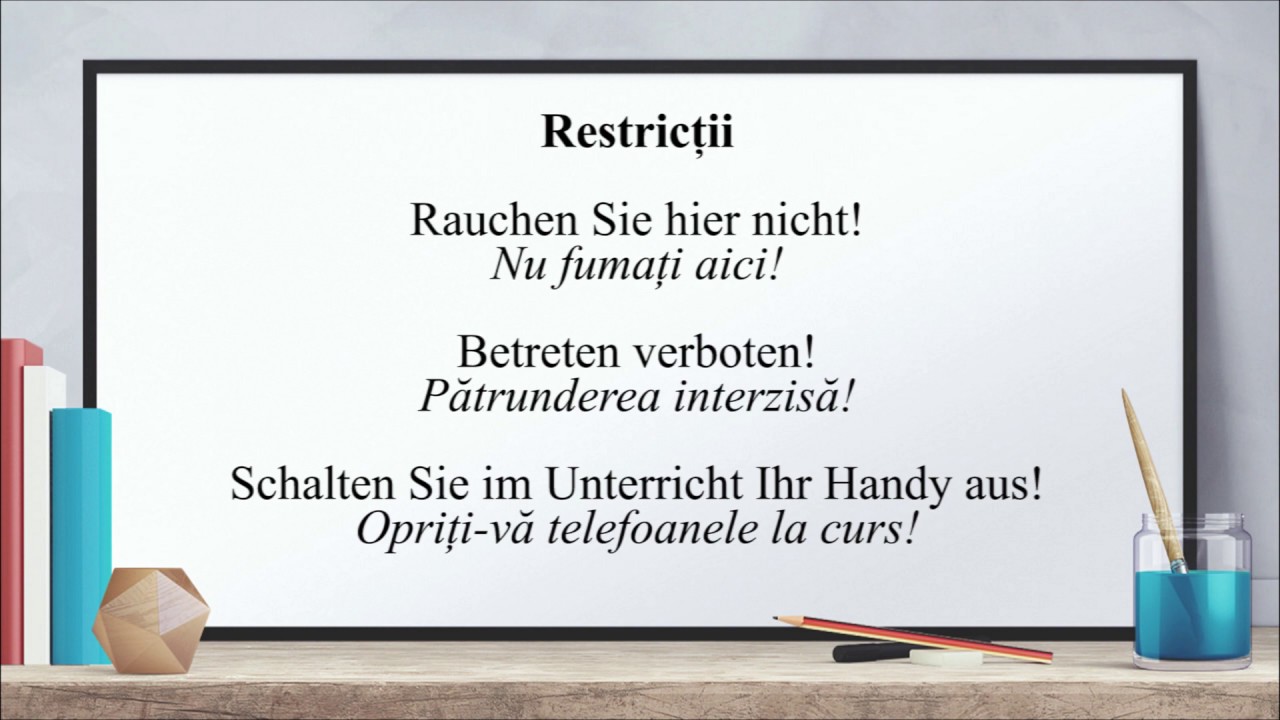 Imperativul în limba germană - YouTube