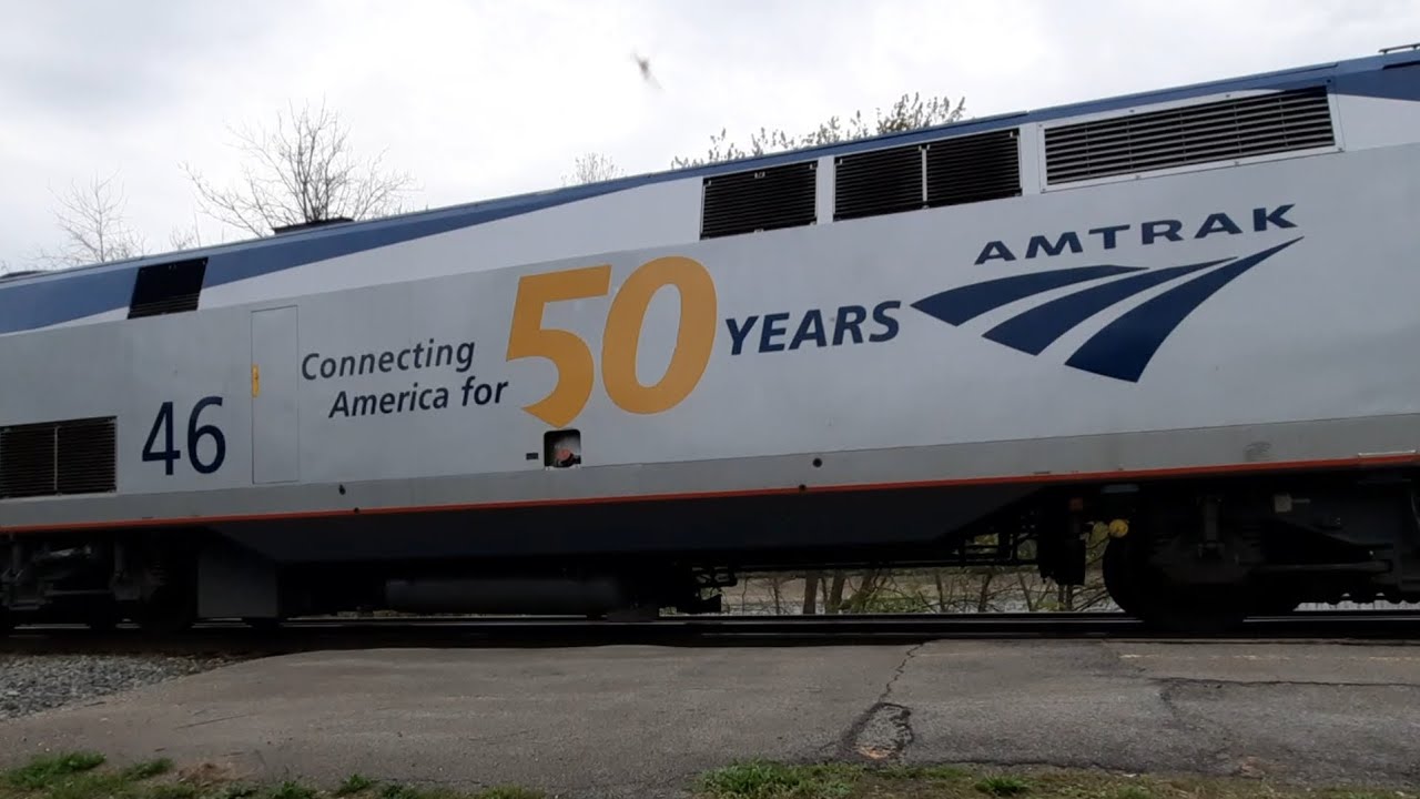 Railfanning at Amsterdam with Amtrak 46 on the rear of a Push and Pull ...