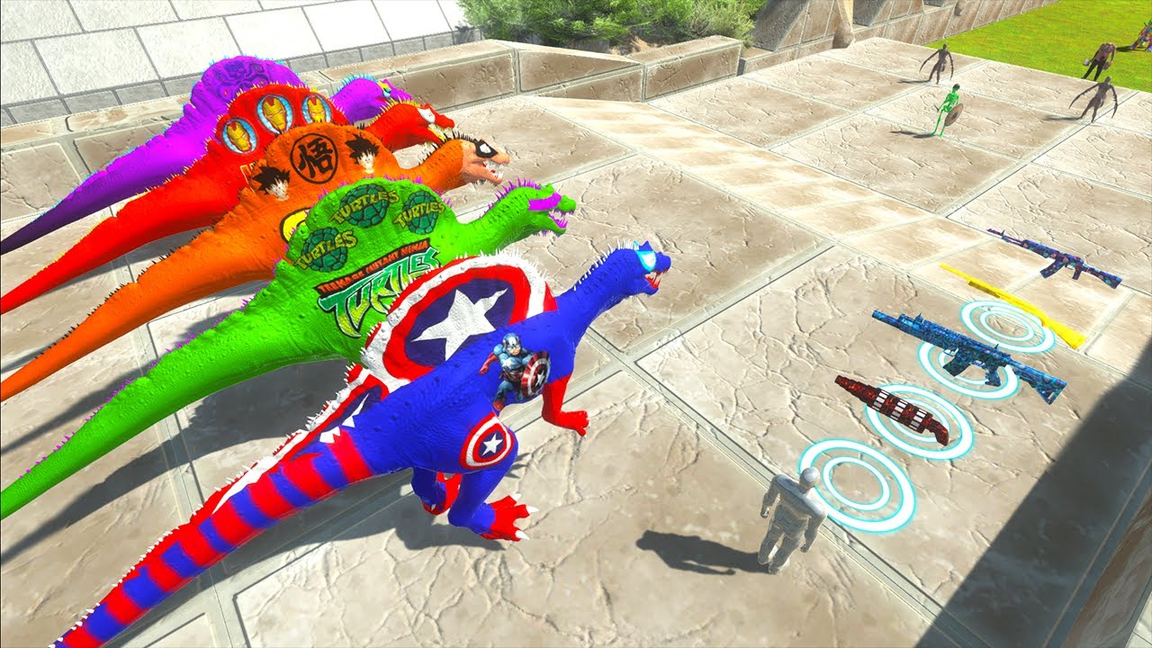 Marvel Spinosaurus Hero Vs Indominus Rex Speed Race Jurassic World ...