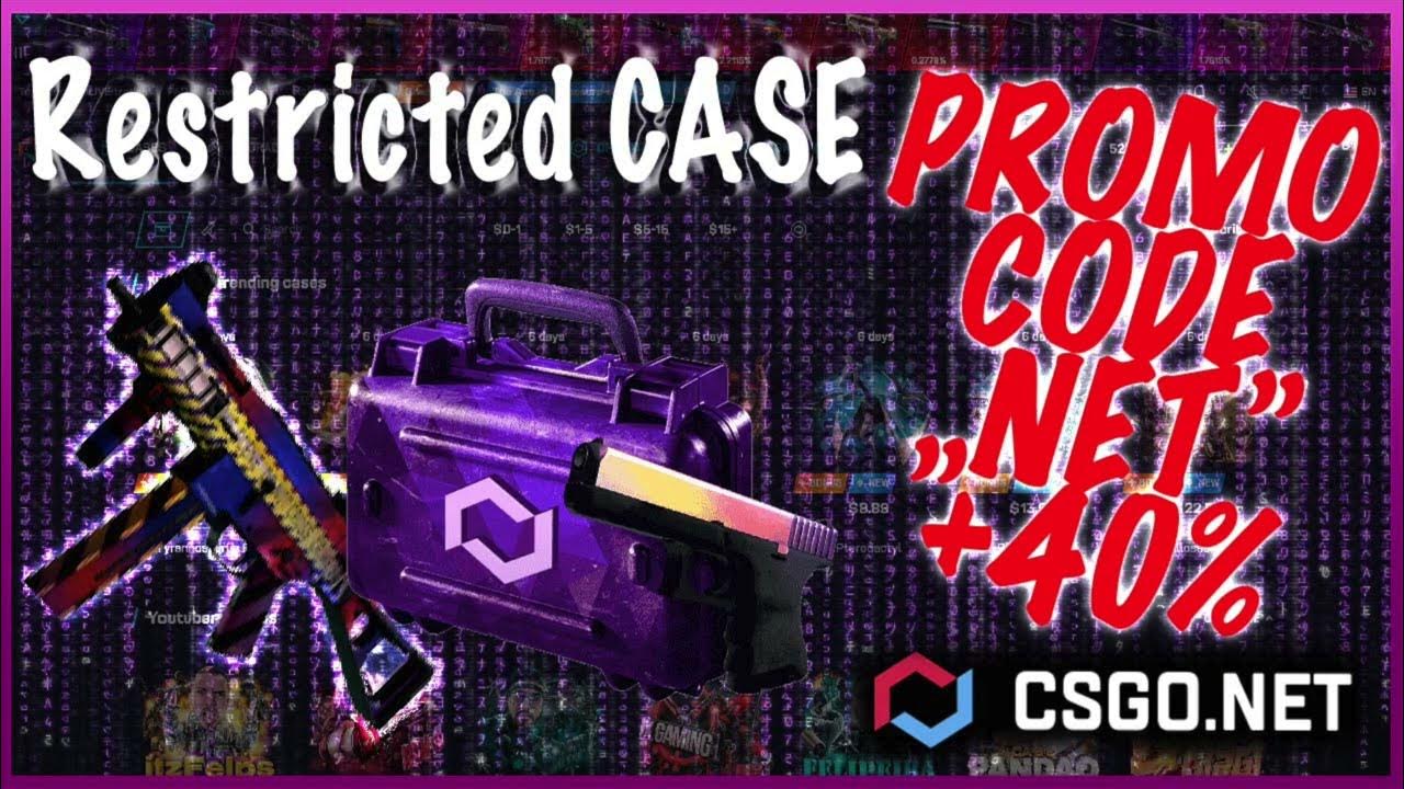 NEW CSGO.NET promo code "NET" +40% bonus to new deposit / Open Restricted Case / (mycsgo) - YouTube