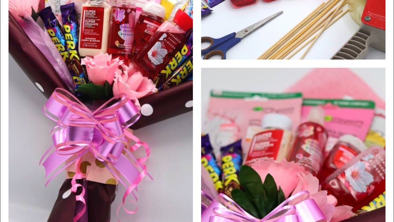 DIY Bouquet: Makeup Bouquet Simple Tutorial - YouTube