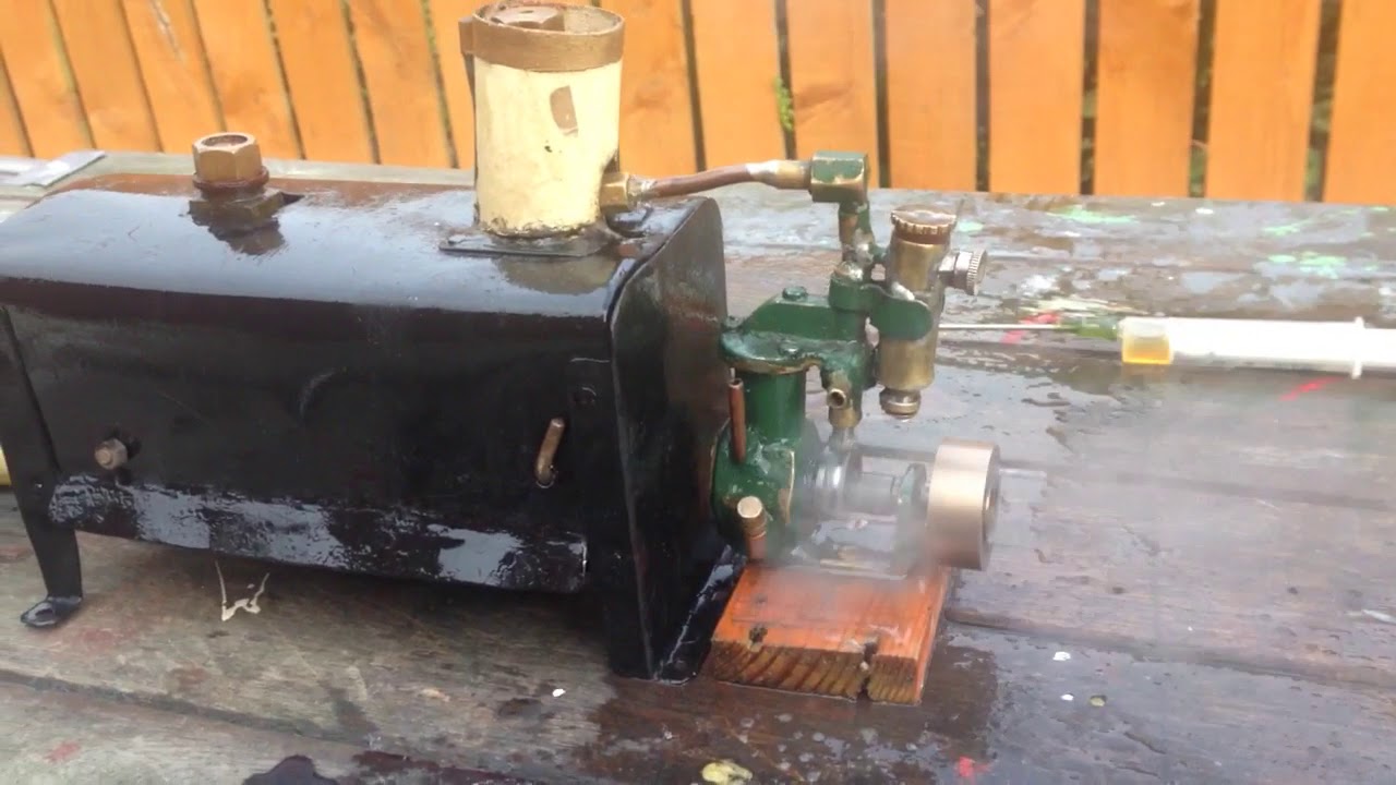 Small pop it Engine first quick test Dates 1940’s home made - YouTube