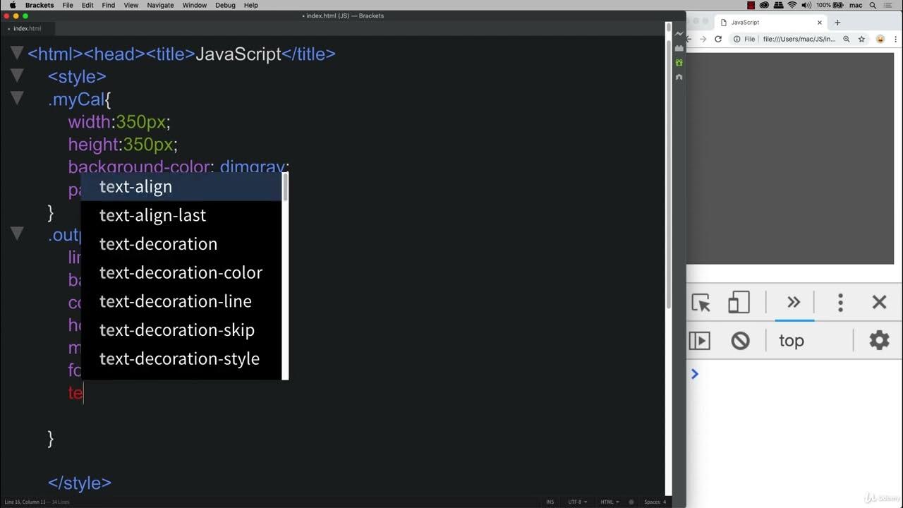 55 Modern JavaScript 41 002 HTML Setup and CSS - YouTube