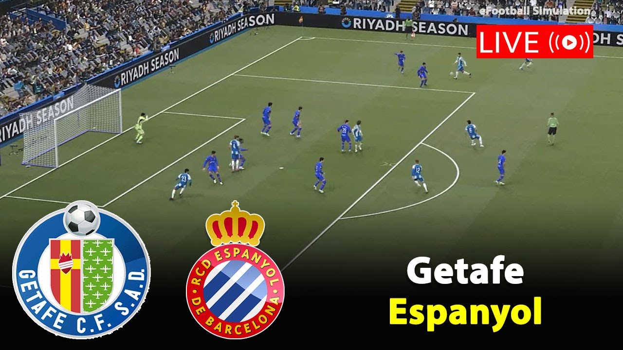🔴En Vivo- Getafe vs Espanyol | LaLiga 2025/26 Match | PES21 Game ...