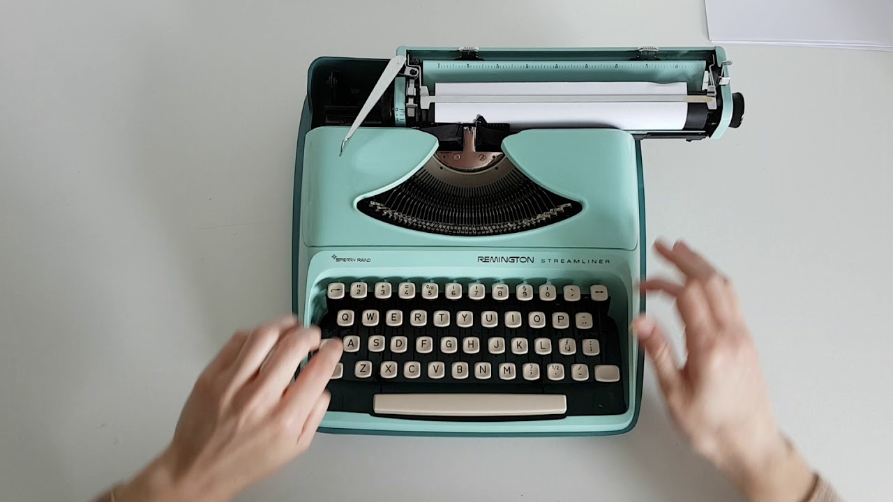 Tony's Typewriters - Remington Sperry Rand Streamliner - YouTube