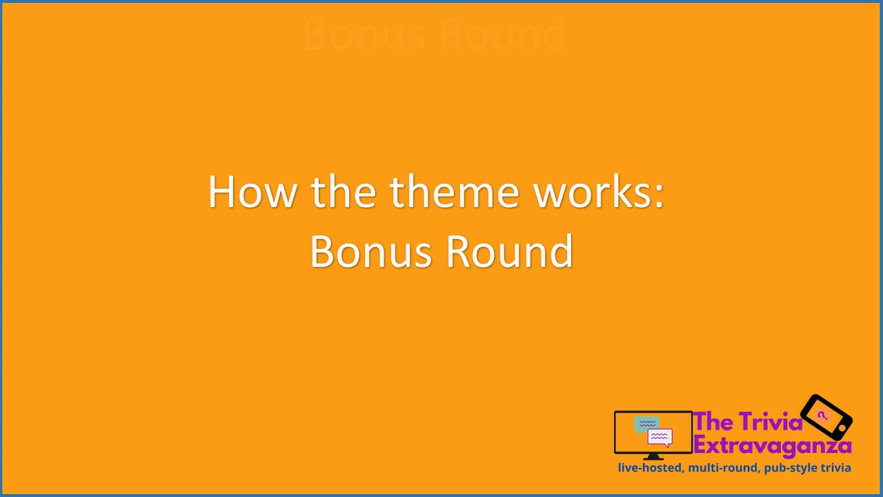 The Trivia Extravaganza - Bonus Round - YouTube