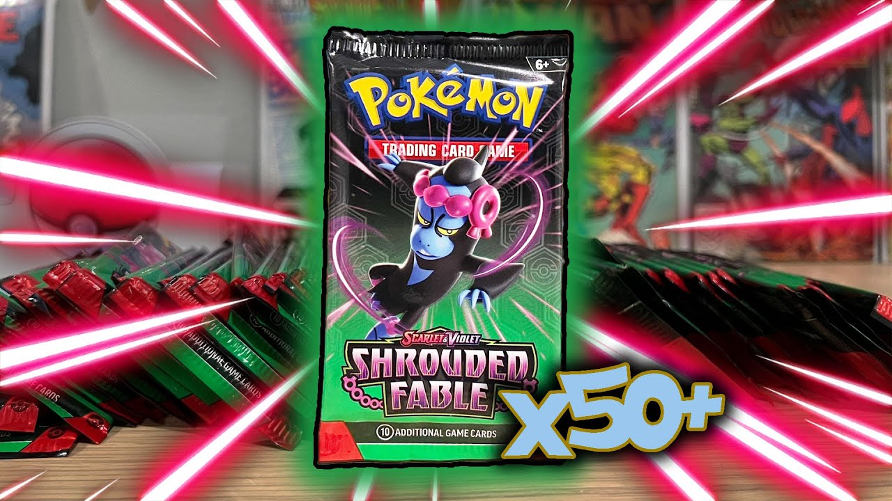 Opening 50+ Pokémon Shrouded Fable Packs WITH INSANE PULLS! - YouTube