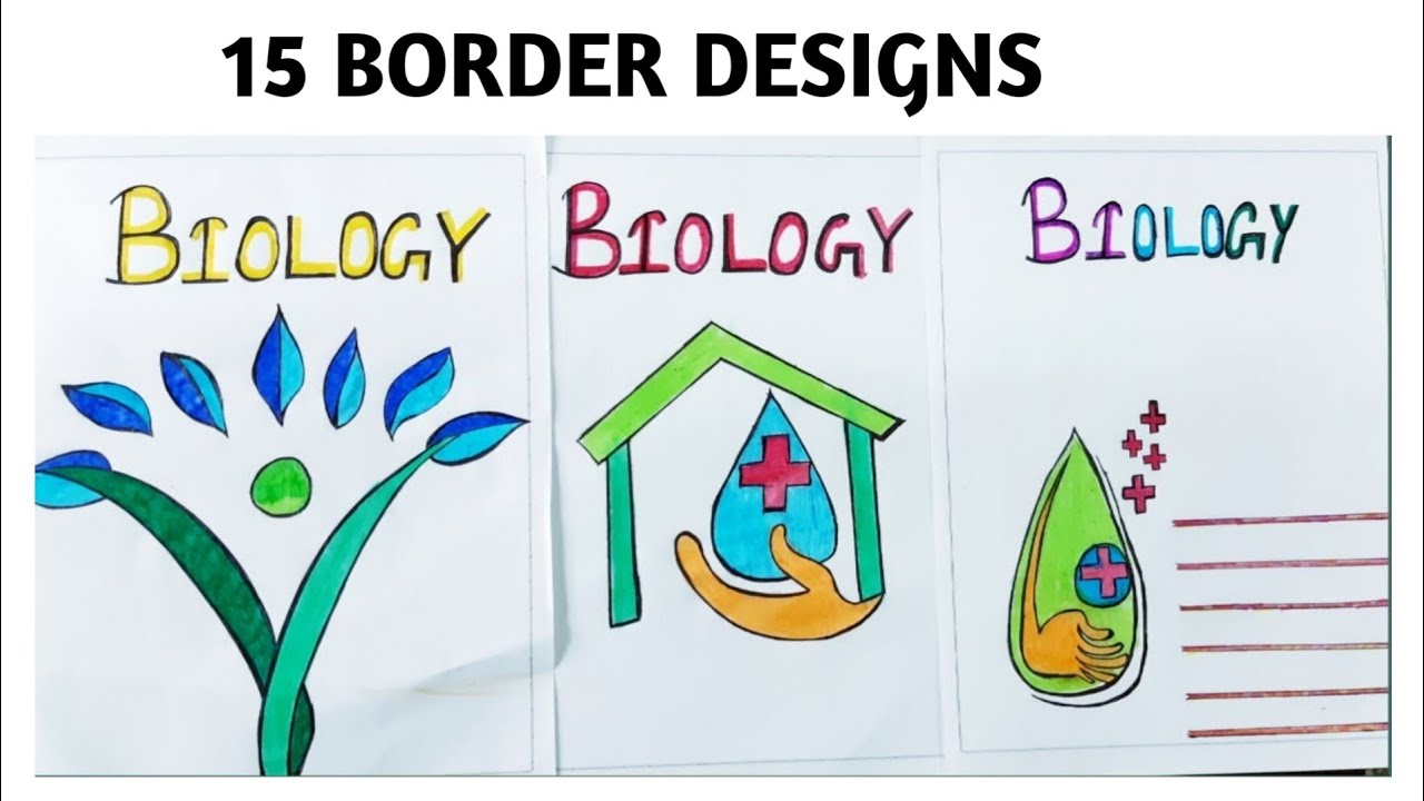 Biology Border Design | Biology Project Decoration Ideas | Biology ...