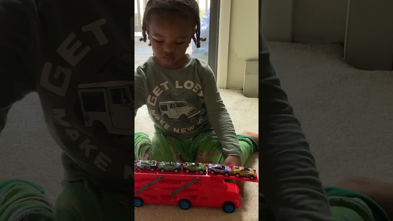 Unboxing temu toy car hauler - YouTube