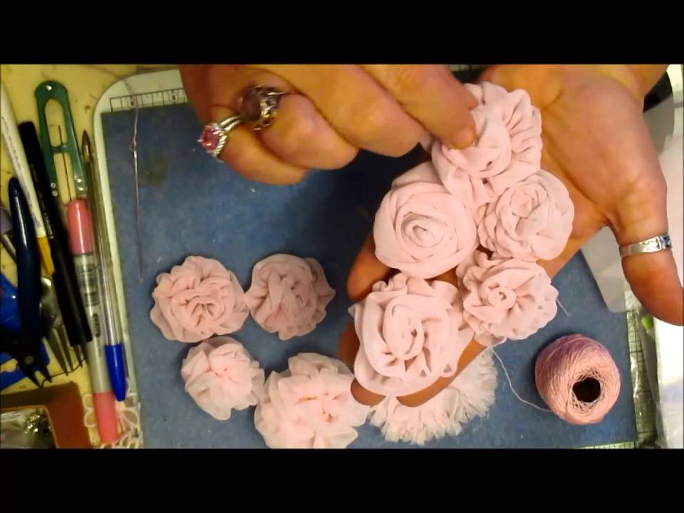 Gorgeous Vintage Chiffon Rose Tutorial - jennings644 - YouTube