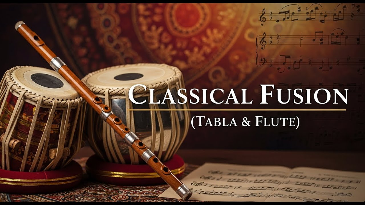 INDIAN CLASSICAL FUSION | TABLA FLUTE | FUSION MUSIC INSTRUMENTAL ...
