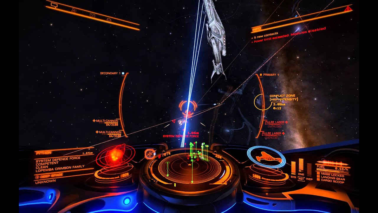 Elite Dangerous: Capital Ship Conflict Zone - YouTube