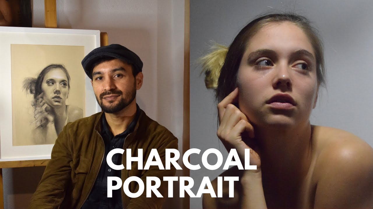 Transforming a Photo into Art: Charcoal Portrait Drawing” - YouTube