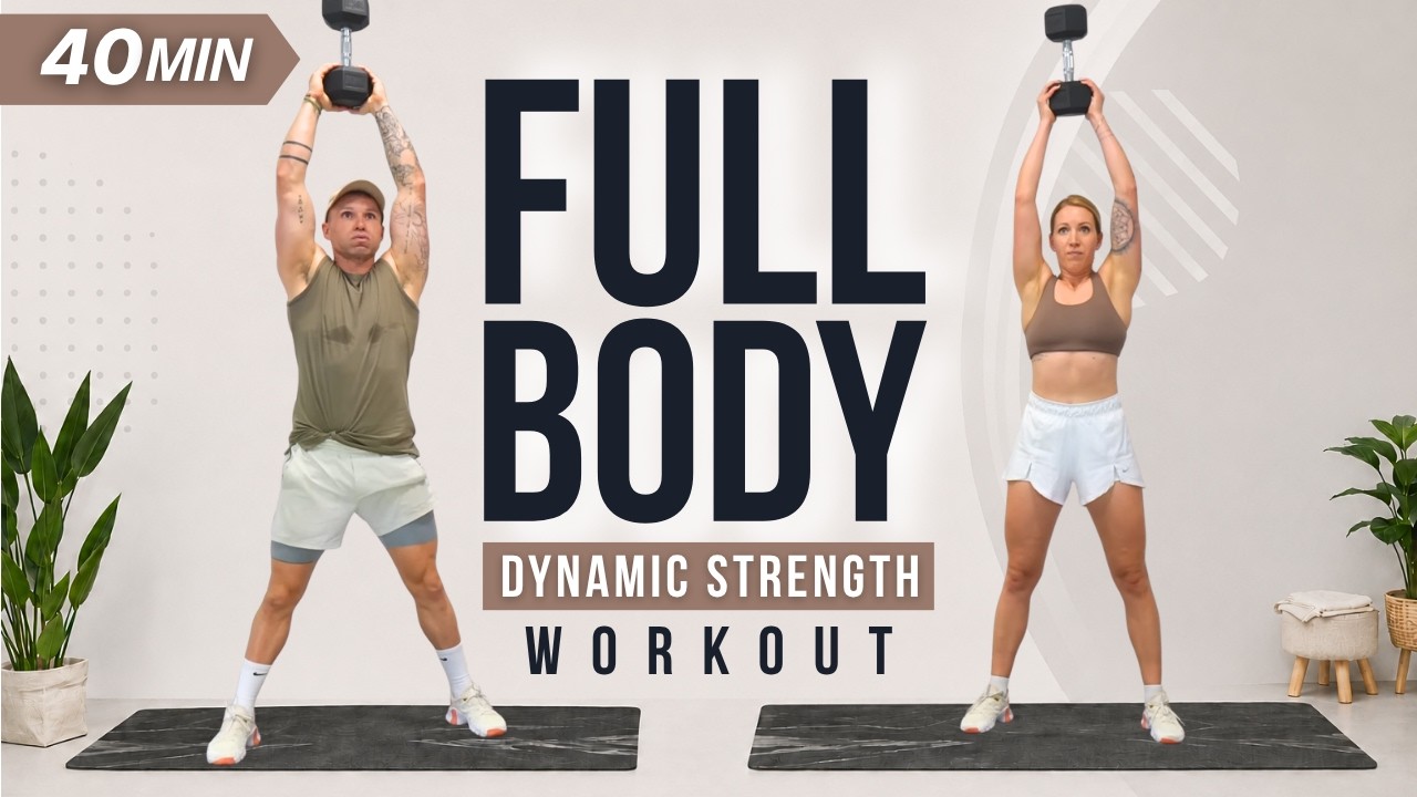 40 Min FULL BODY DUMBBELL WORKOUT // Timers Only - Blast your Own Music ...