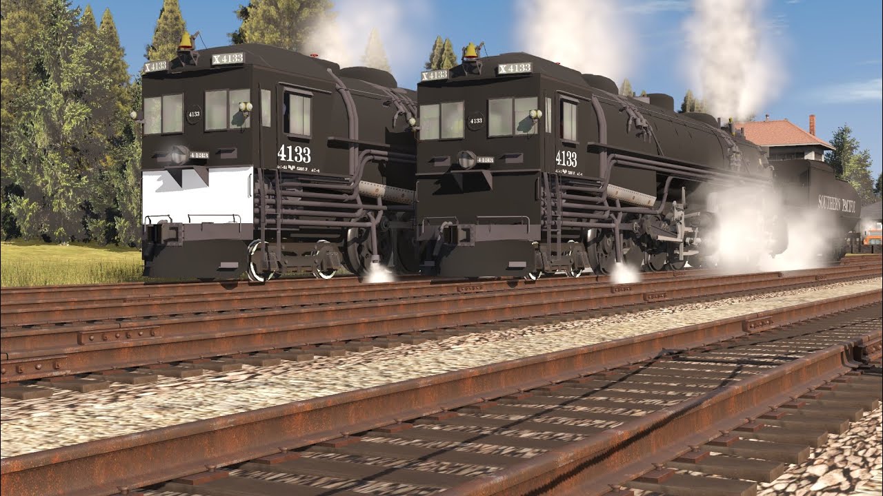 Paulz Trainz Southern Pacific AC-6 Cab Forward reskin and stuff - YouTube