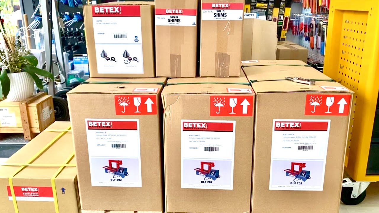 BETEX về chuyến đầu năm 2023, máy gia nhiệt vòng bi, bộ shim inox - YouTube