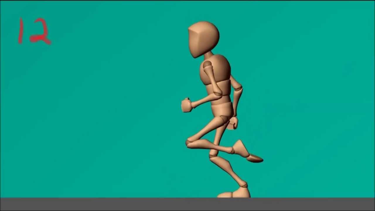 run cycle animation - YouTube