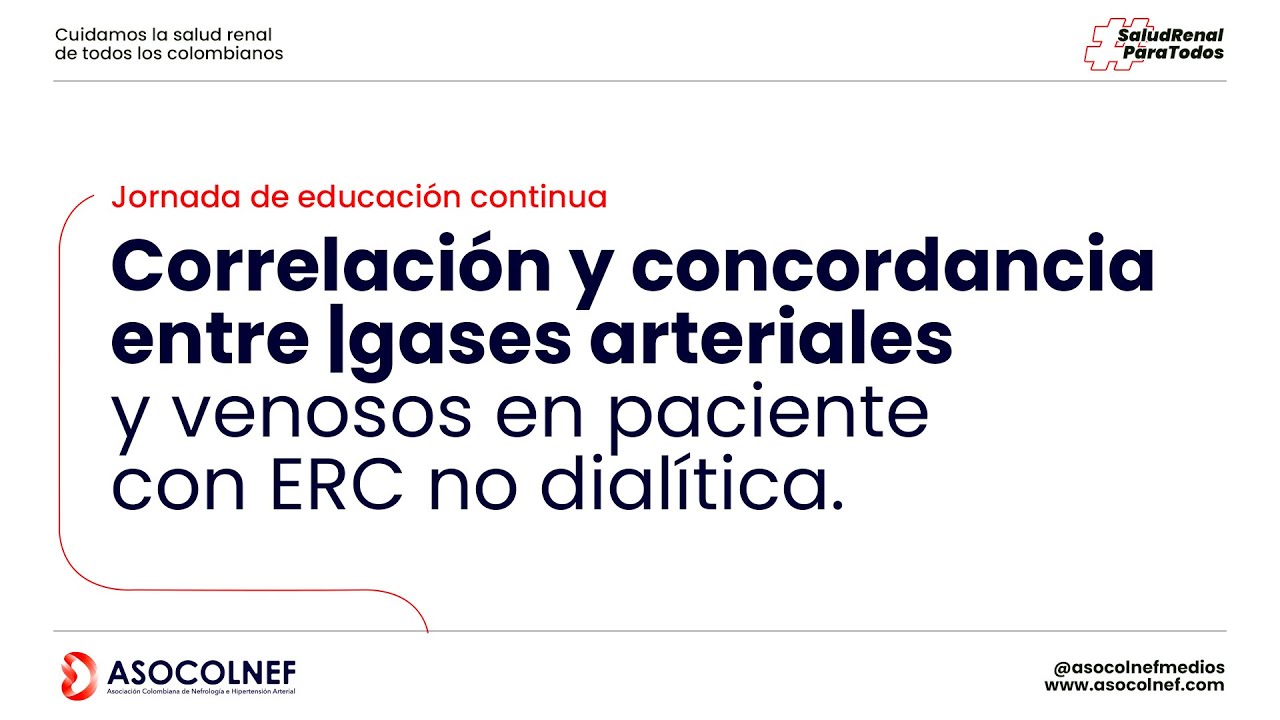 Webinar correlación y concordancia entre gases arteriales y venosos en ...