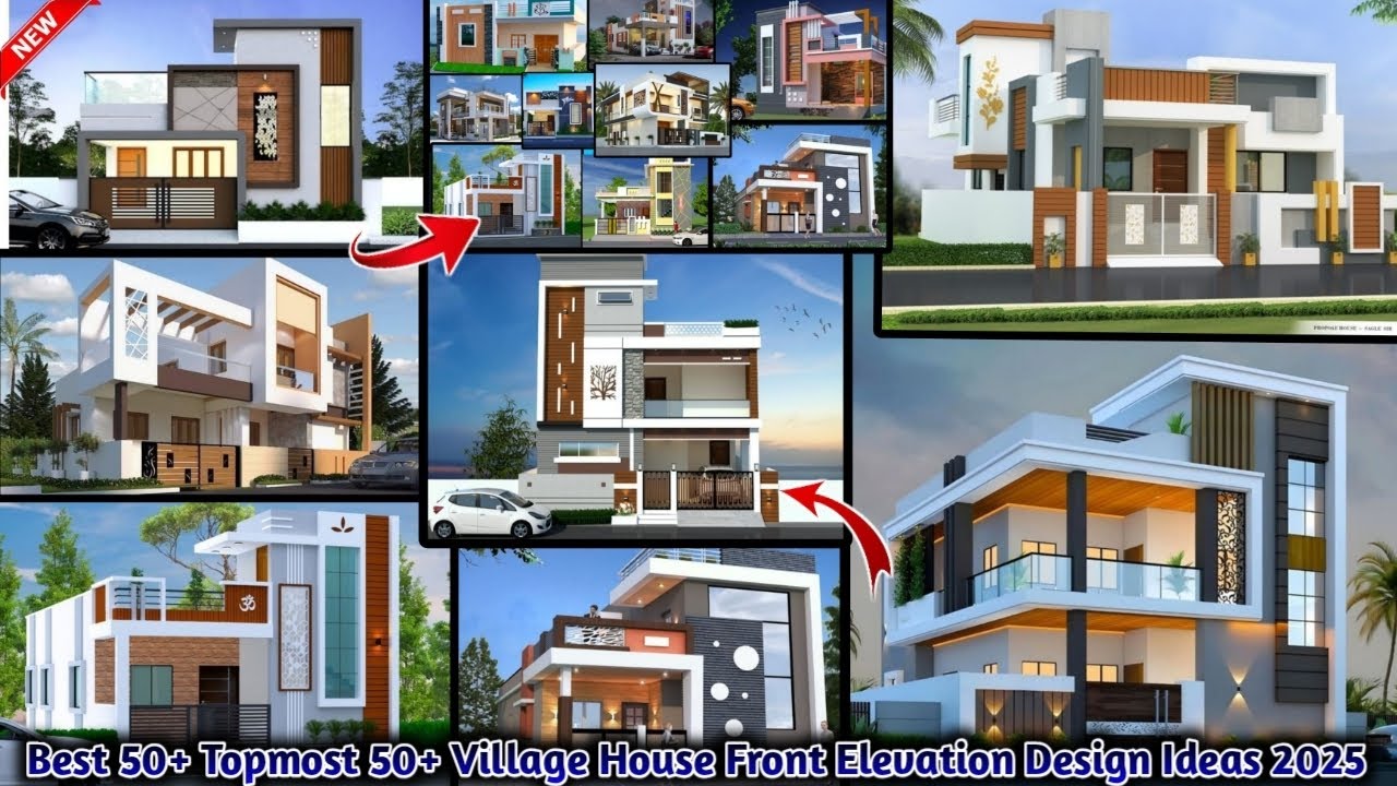 Best Topmost 50+Village House Front Elevation Design Ideas 2025🥀Hottest ...