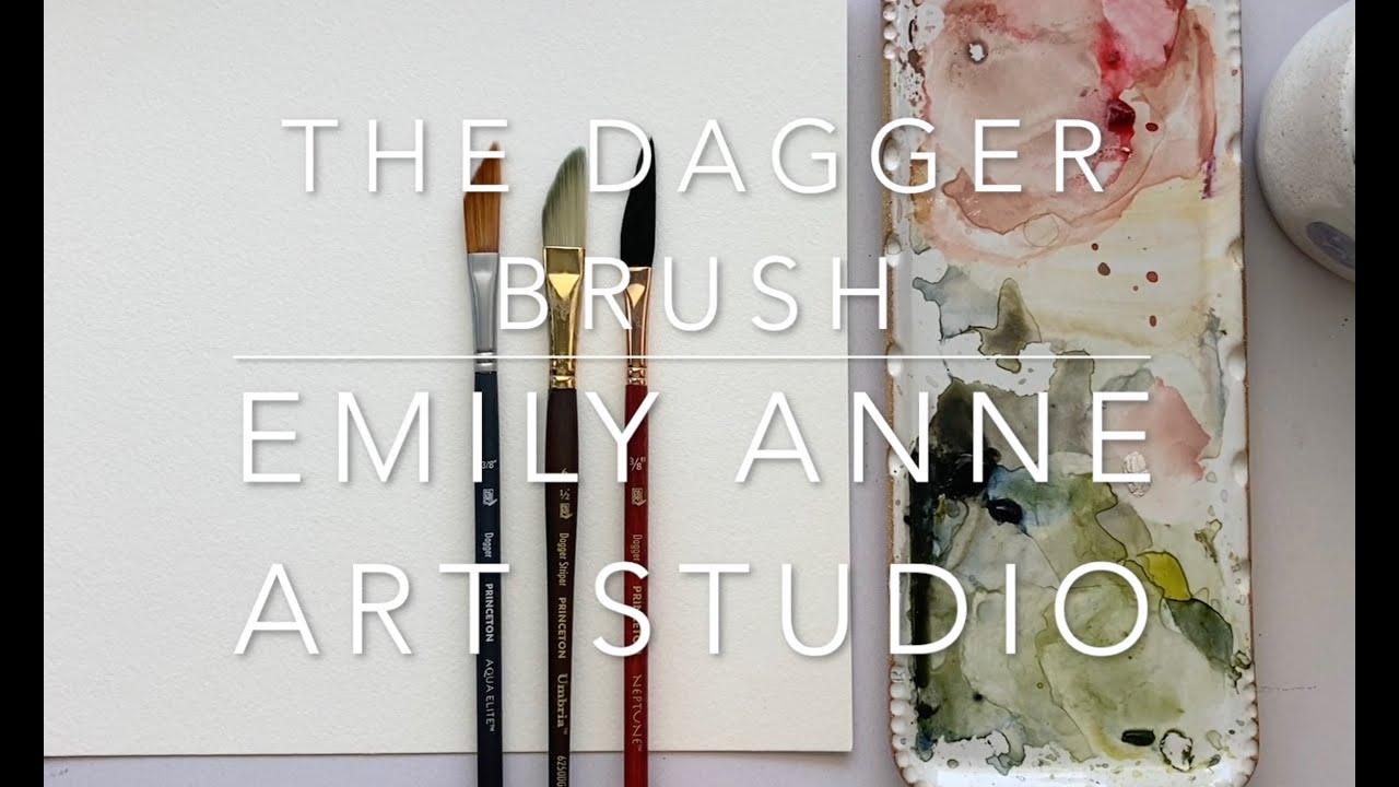 Watercolor Painting Tutorial - How I use the Dagger Paintbrush ...