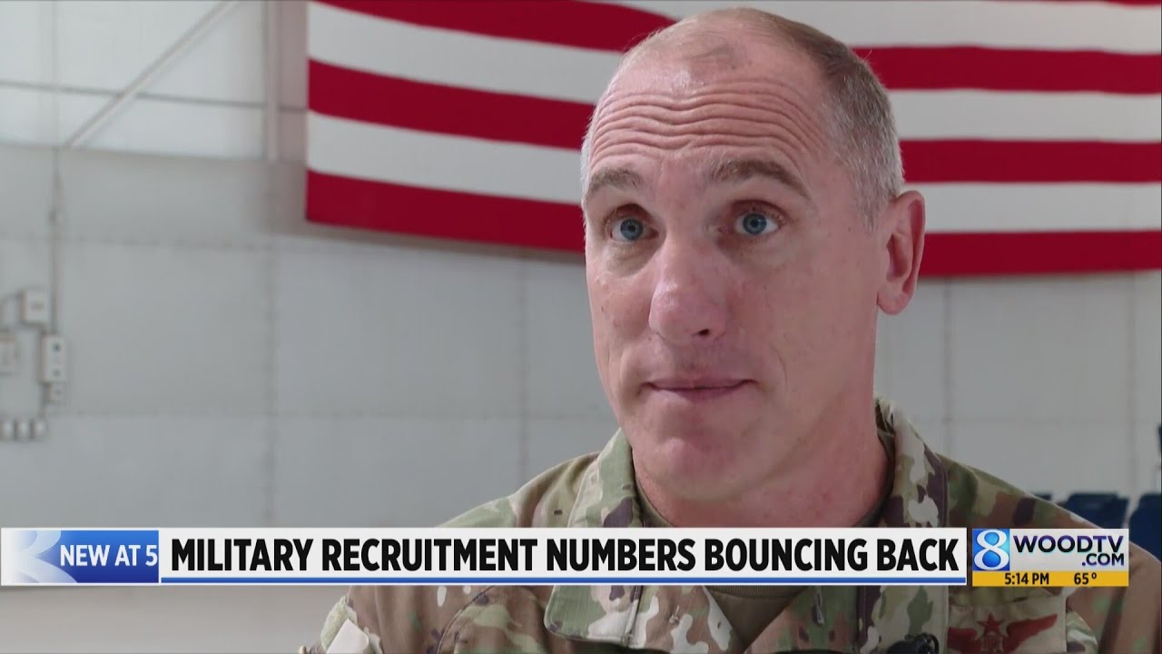 Military recruitment numbers bouncing back - YouTube