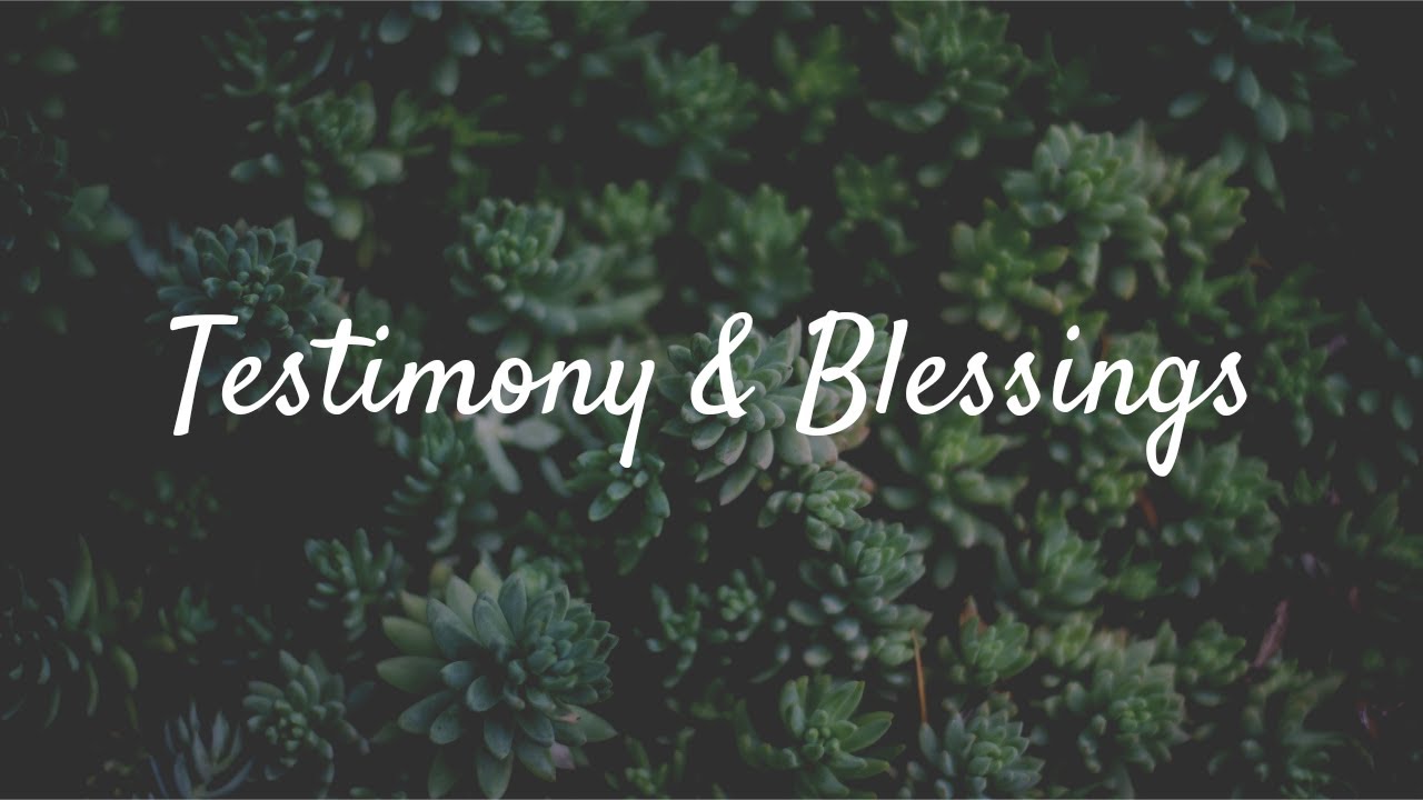 Watch this great Testimony & Blessings.God is so good. - YouTube