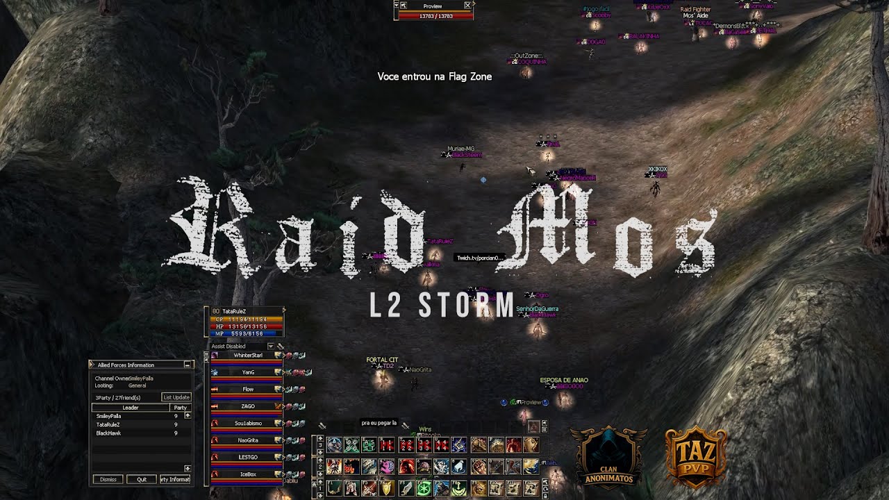 L2 Storm - Raid Mos "Tretinha com alguns selfs" | AnonimatoS - YouTube
