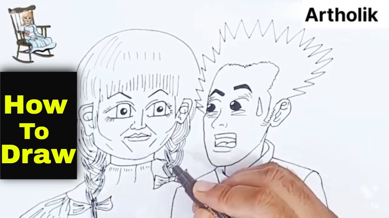 2 WAYS - How To Draw Annabelle - YouTube