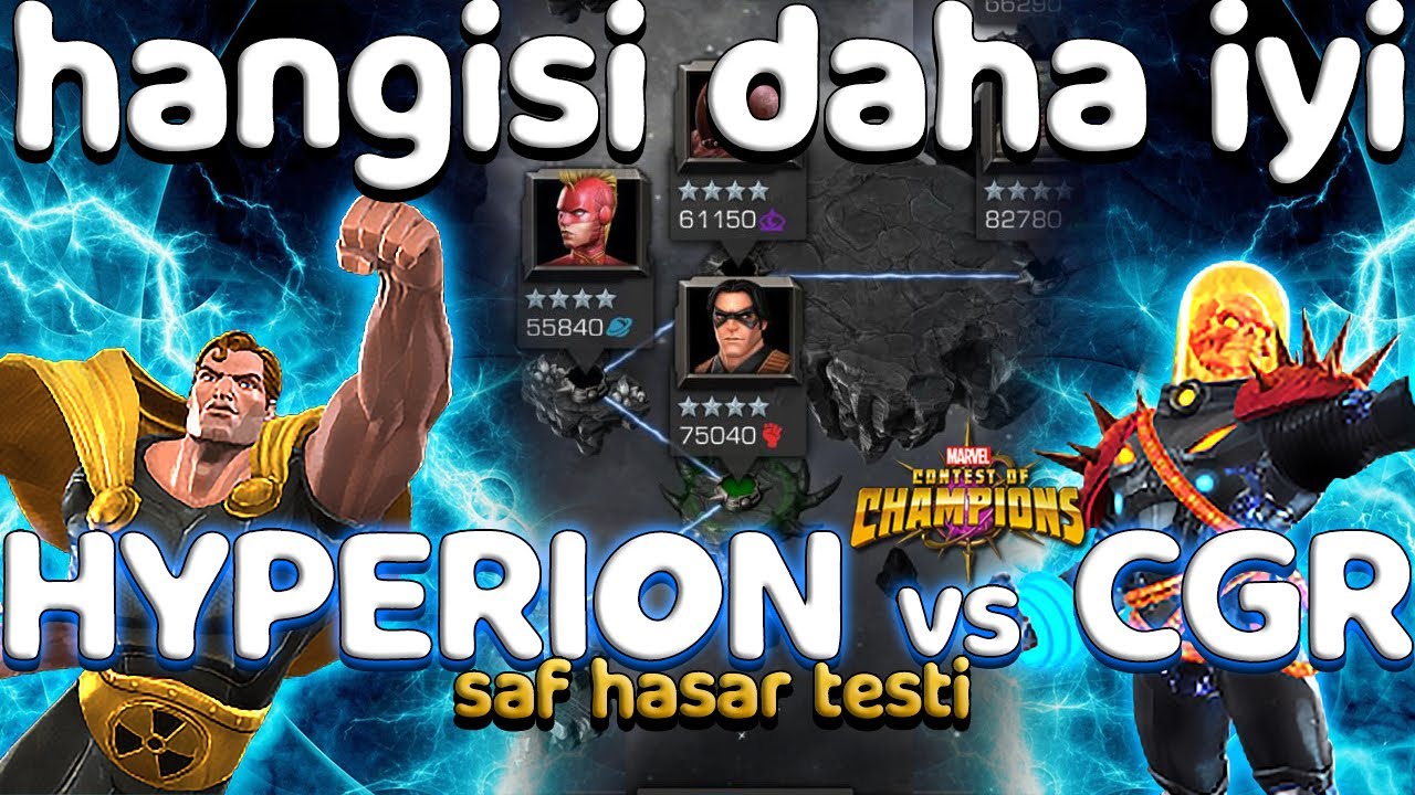 HYPERION vs CGR(KOZMİK HAYALET SÜRÜCÜ) SAF HASAR TESTİ - HANGİSİ DAHA ...