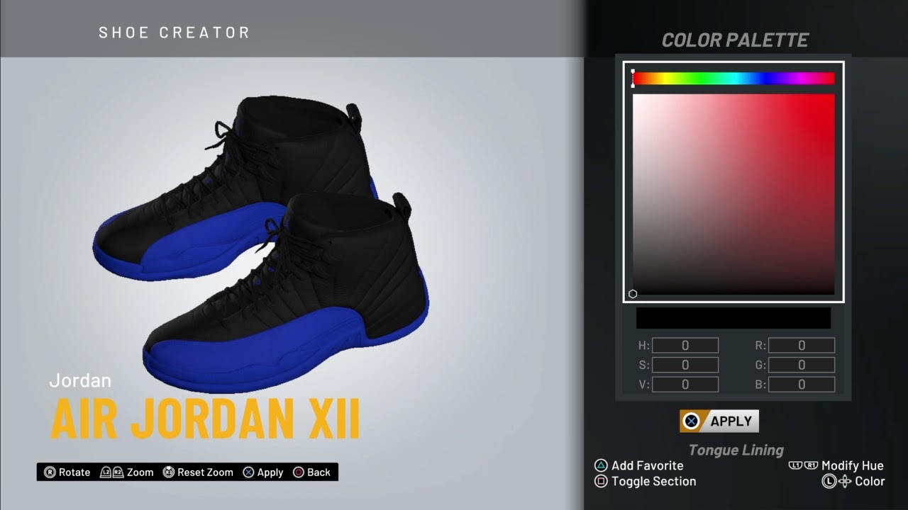 Nba 2k20 Shoe Creator- "Game Royal 12s" - YouTube