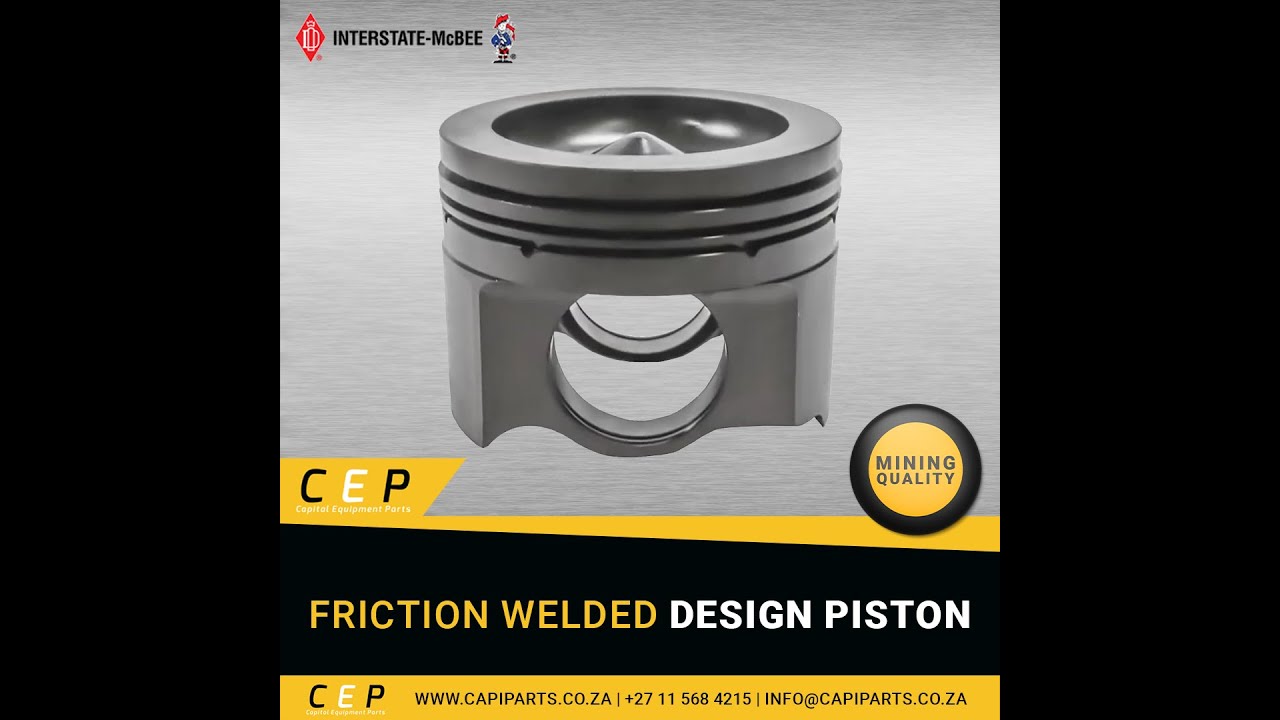 CAT C32 Friction Welded Piston - YouTube