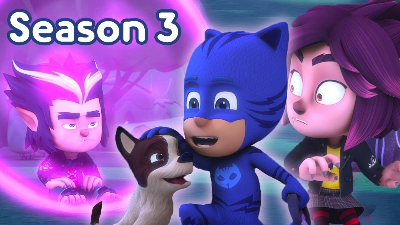 PJ Masks Season 3 💜NEW: Wolfie Kids become REAL Wolves💜Season 3 Episode ...