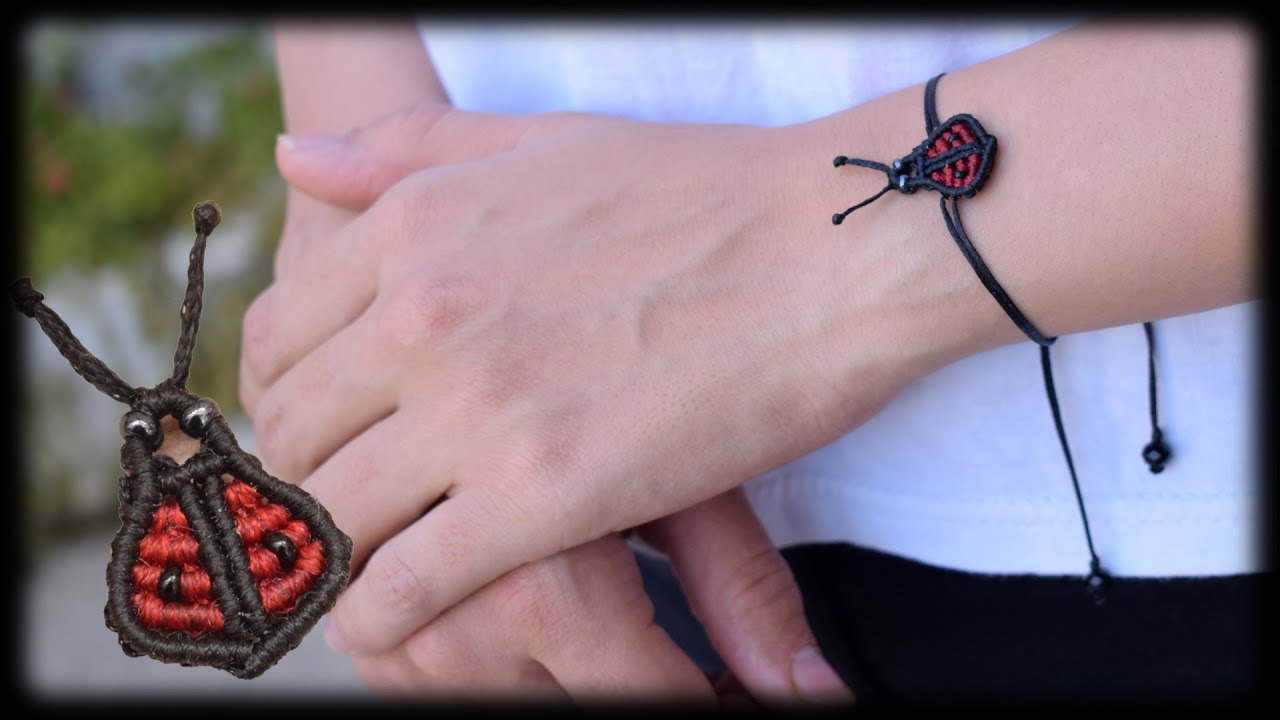 How to make macrame ladybug bracelet | ladybug gift | DIY & Craft ...