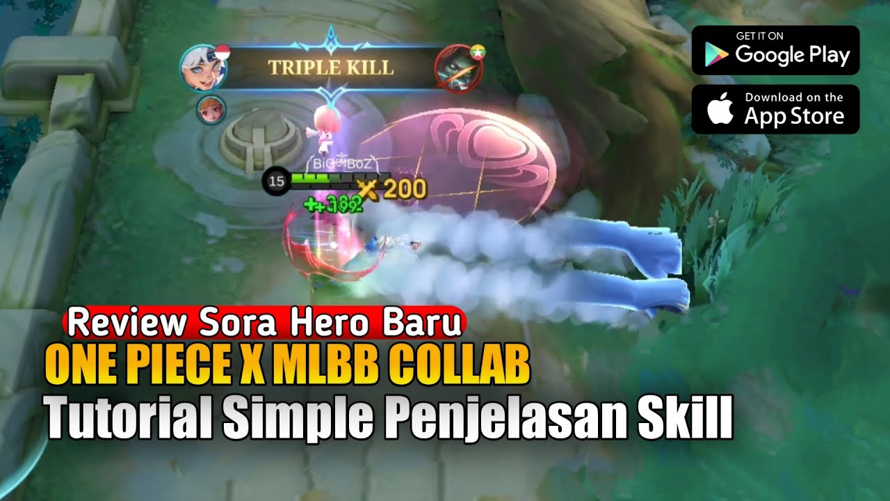 One Piece x Mlbb! Tutorial Penjelasan Simple Hero Sora Fighter Assassin ...