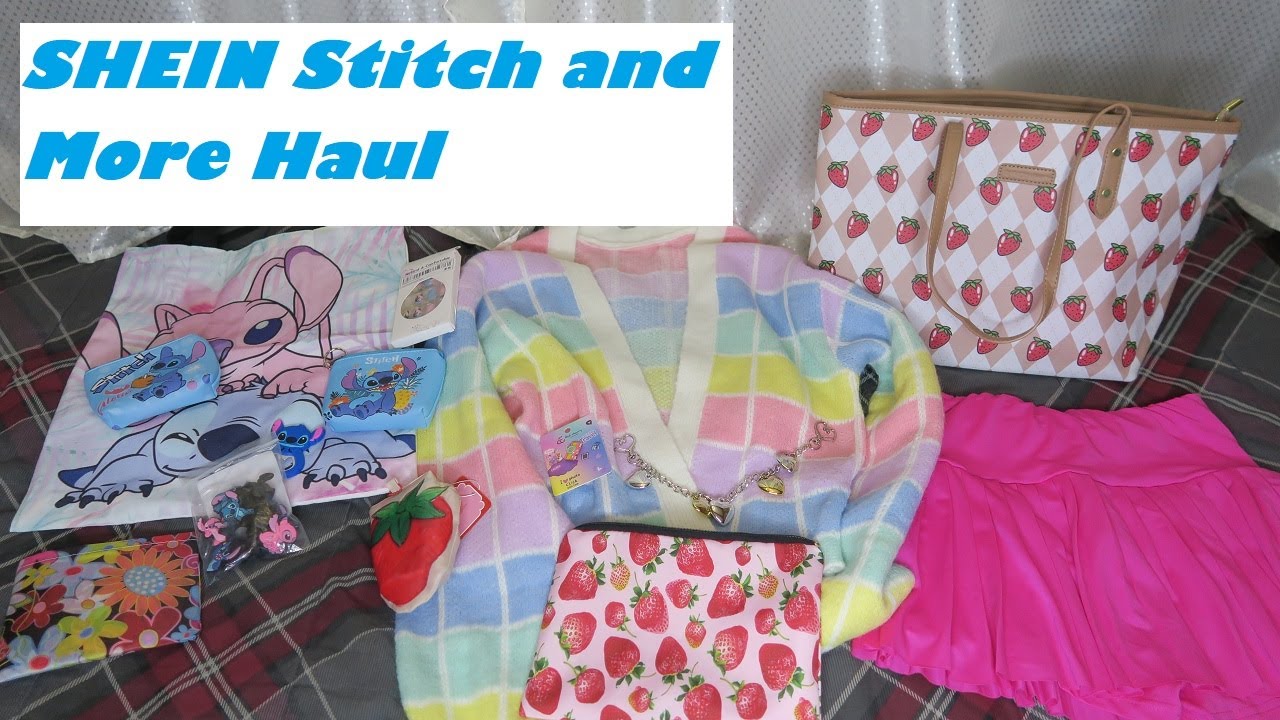 SHEIN Stitch Themed Haul and More! - YouTube
