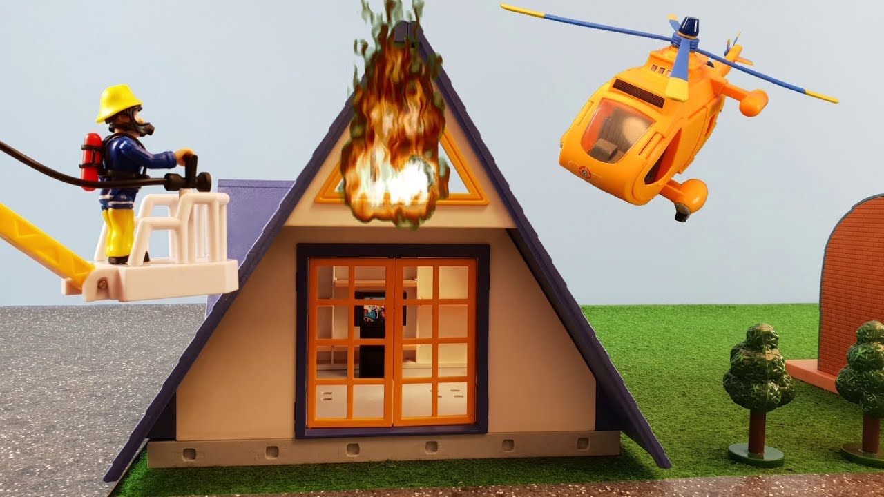 Fireman Sam Toys Episode 22 Fire Holiday Home Wallaby 2 Firefighter Sam ...